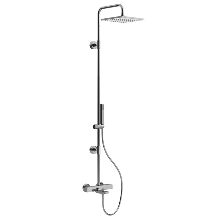 - F4954/Q255 - Exposed thermostatic bath mixer with shower column ...
